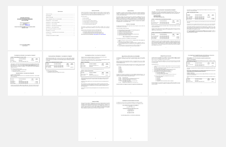 Accounting Standard Operating Procedure Template