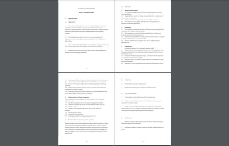 53 Free Policy and Procedure Templates (Including Manuals) - SweetProcess