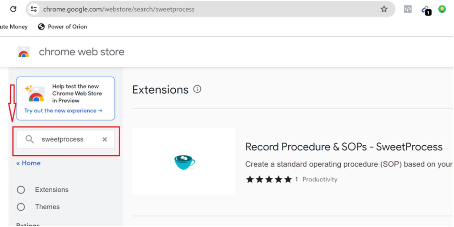 Record SOPs With the SweetProcess Chrome Extension