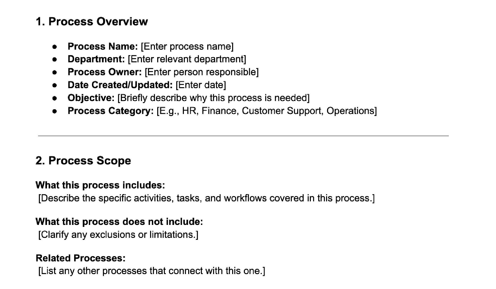 7 Free Process Documentation Templates [Word & Google Docs]