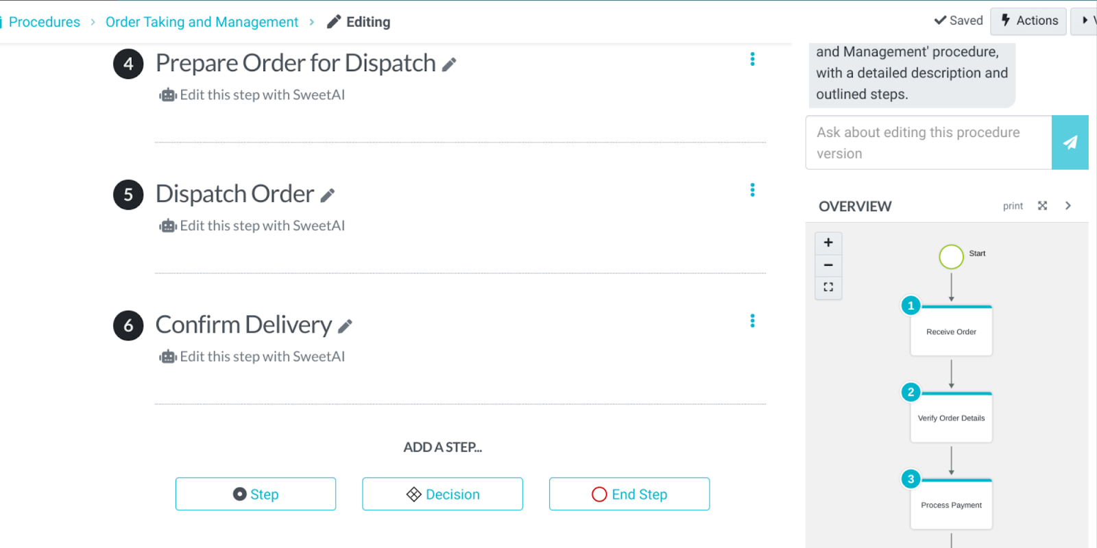 Generate Policies and Procedures With SweetProcess AI — Fast