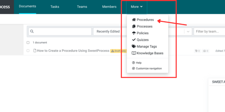Generate Policies and Procedures With SweetProcess AI — Fast
