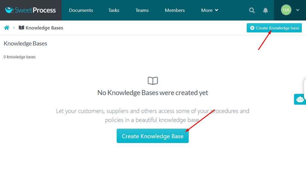 Free Knowledge Base Generator | SweetProcess